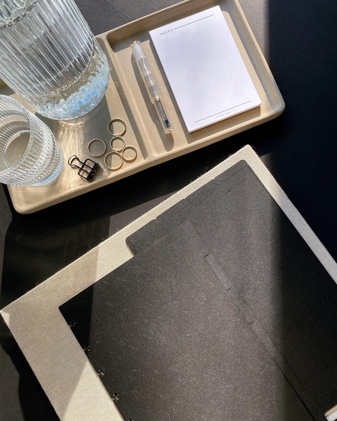 Black Planner Divider Set Bundle | Side Tabs + Top Tabs - Etsy