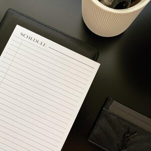 The Schedule Notepad - Etsy