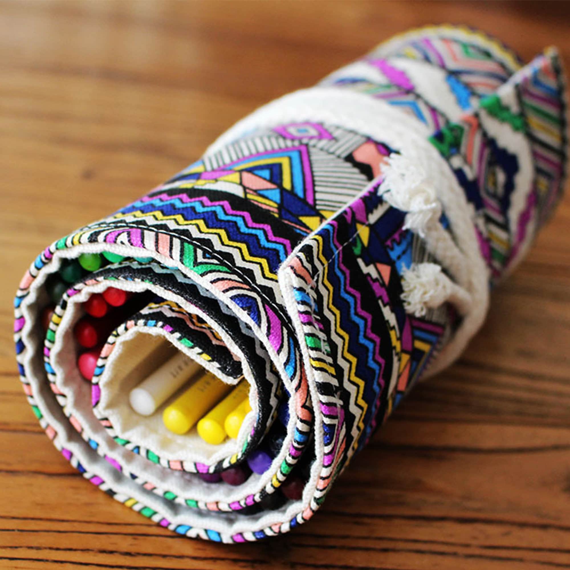 168/128/108/72/48/36 Holes Colorful Pencil Wrap,artist Roll,colored ...