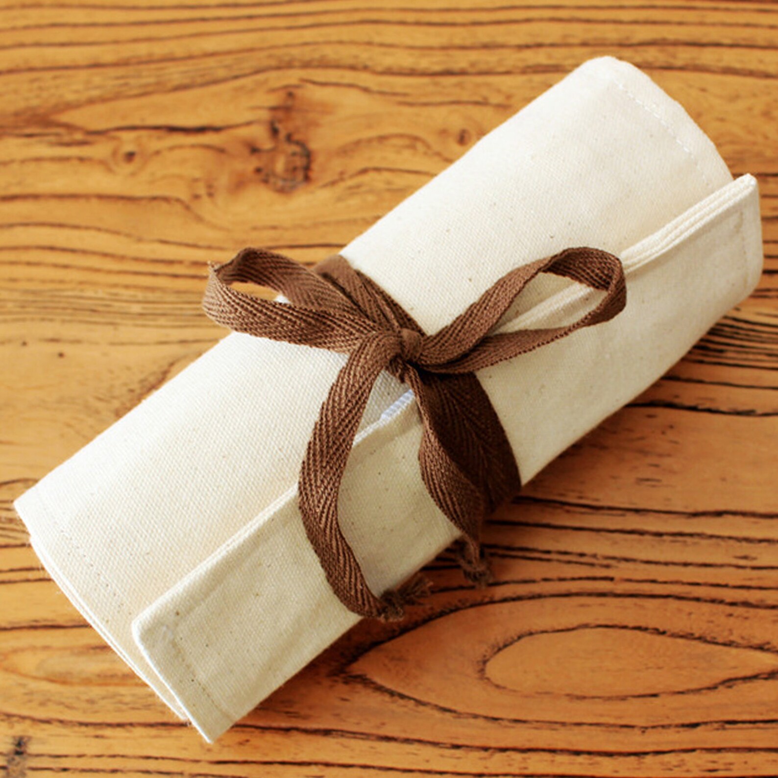 Off White Pencil Wrap Pencil Roll Pencil Holder Canvas | Etsy