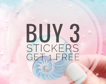 Clam Shell Stickers One Inch Round Seals - Etsy