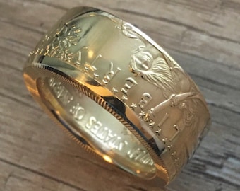 Gold Coin Ring - Etsy