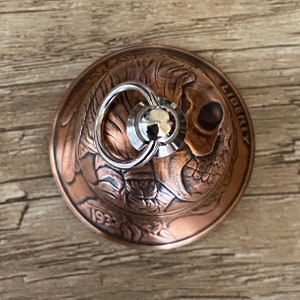 Handcrafted Indian Skull Motorcycle Bell Guardian Bell - Etsy
