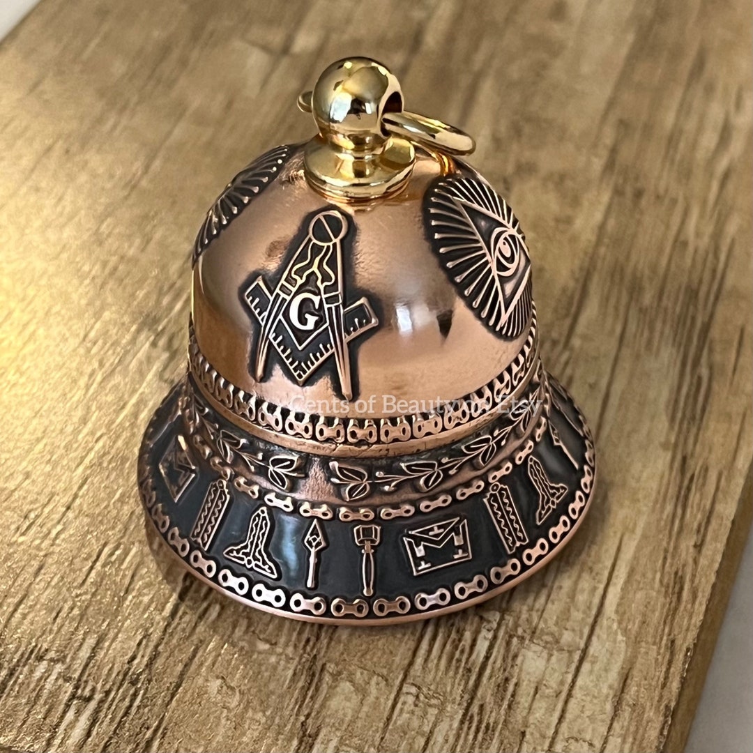Masonic Pride Handcrafted Freemason Motorcycle Bell Custom Made From 2x ...