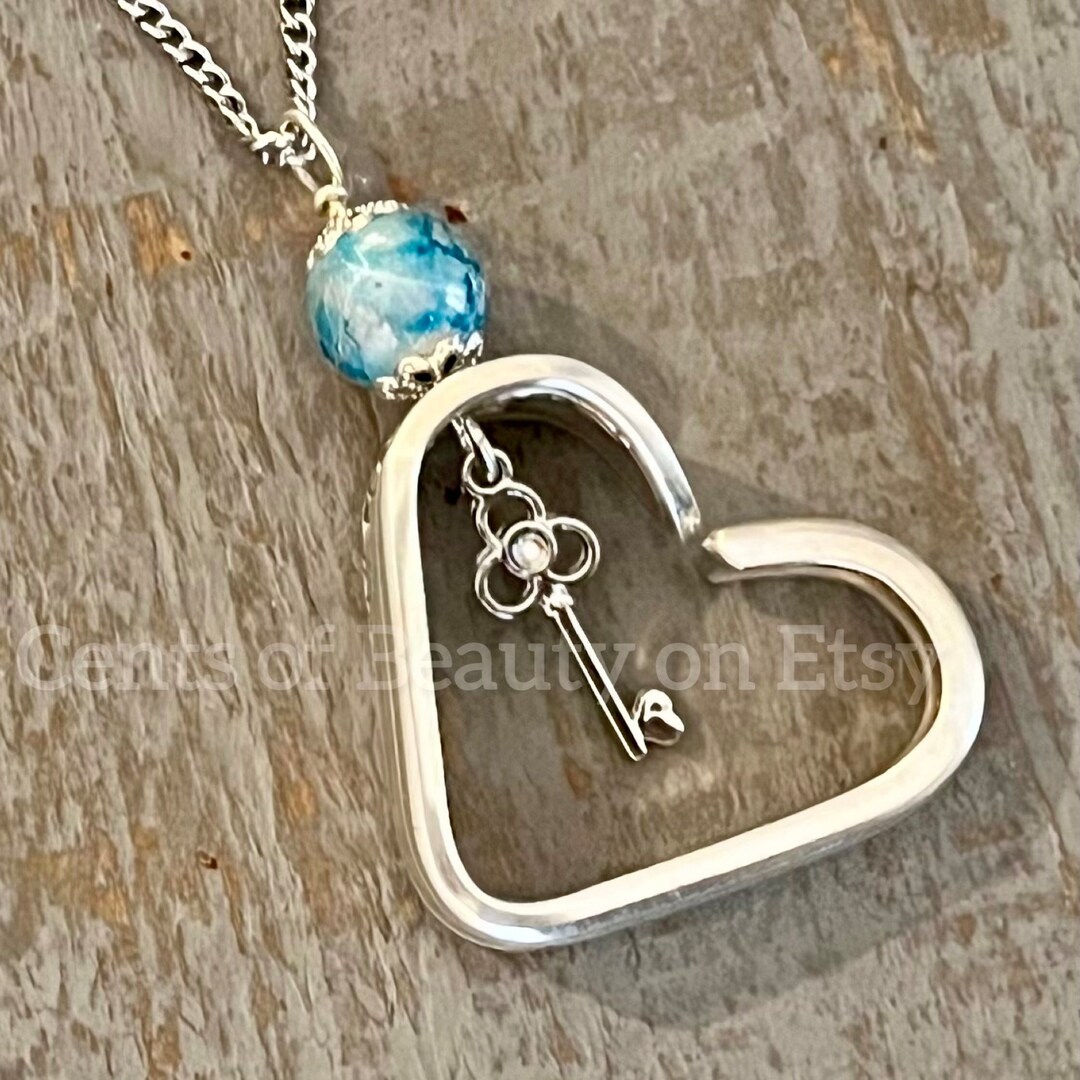 Key to My Heart Silverware Necklace, Vintage 1946 Queen Bess Pattern ...