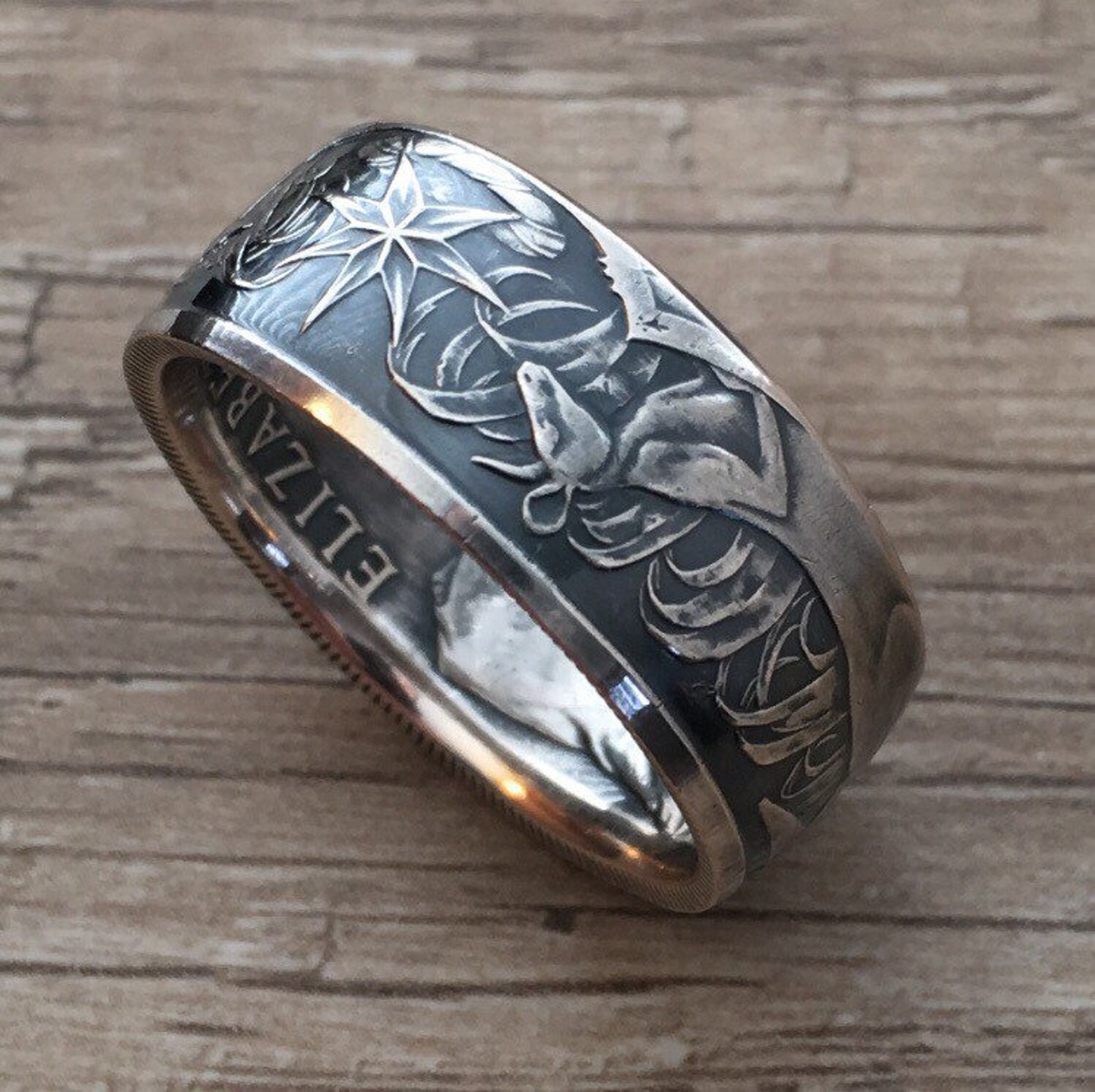 Coin Rings Handmade from 1966 Australian 50 Cents 80% Silver | Etsy