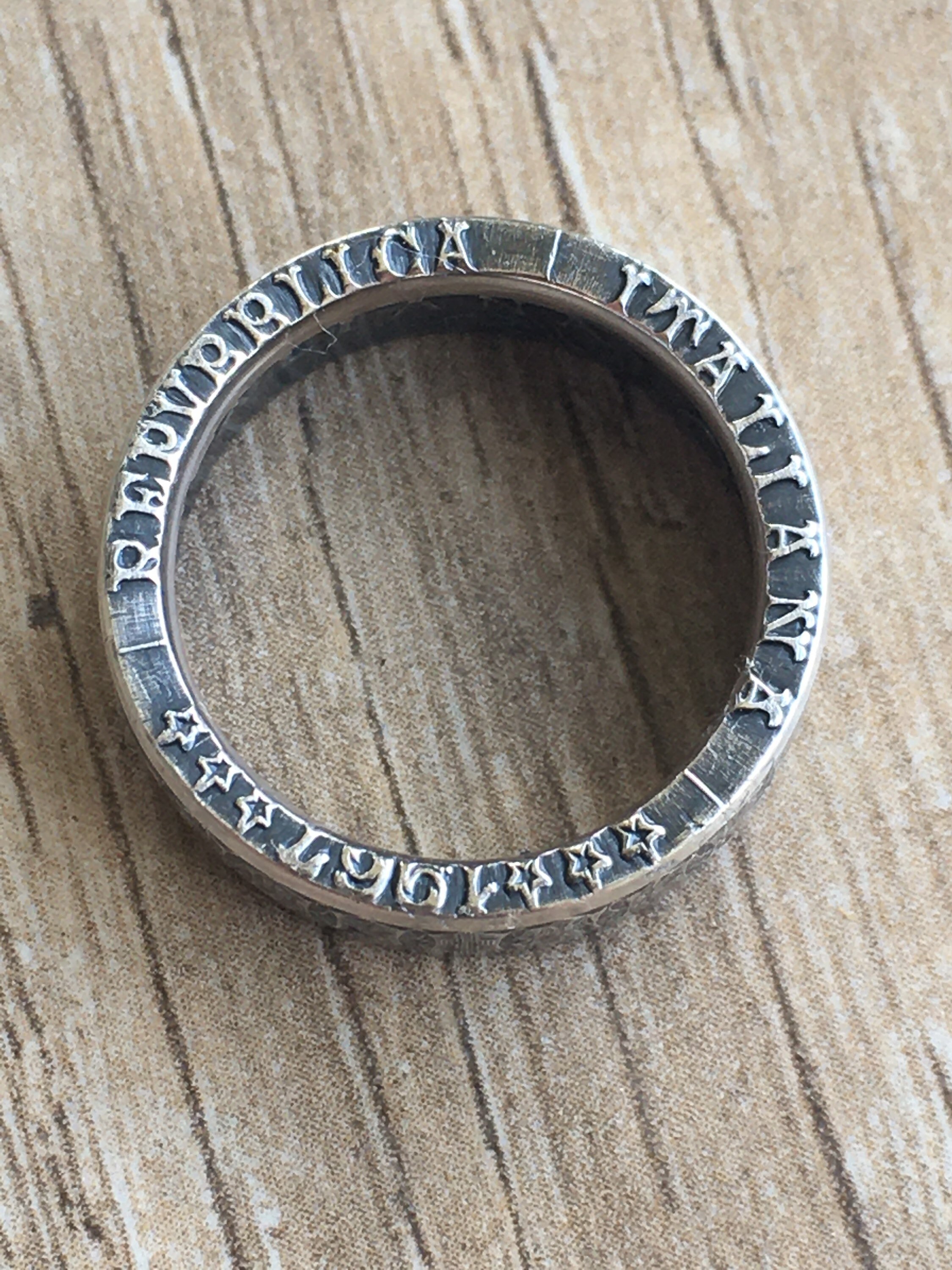 Coin Rings Handmade from Italian 500 Lire 83.5% Silver Sizes | Etsy