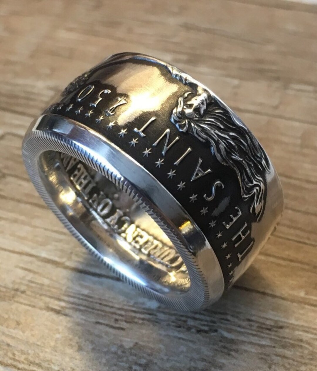Zombucks Silver Coin Ring: Zombie Apocalypse Jewelry - Etsy