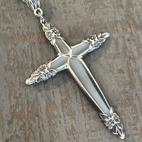 Silverware Cross - Etsy