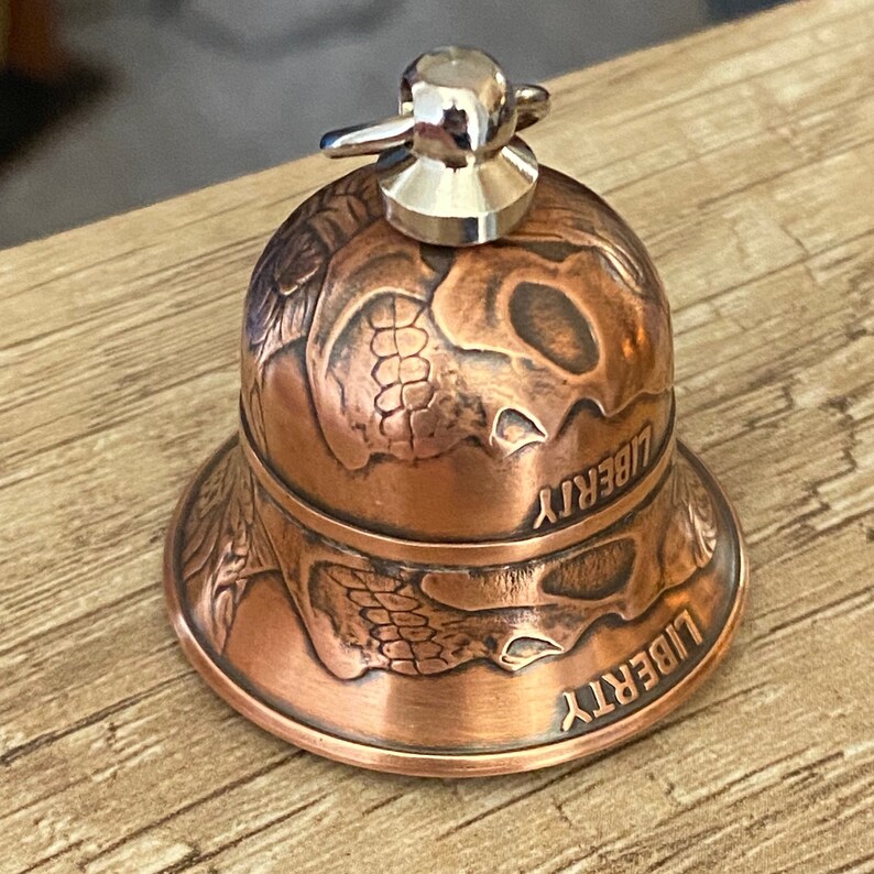 Handcrafted Indian Skull Motorcycle Bell Guardian Bell - Etsy