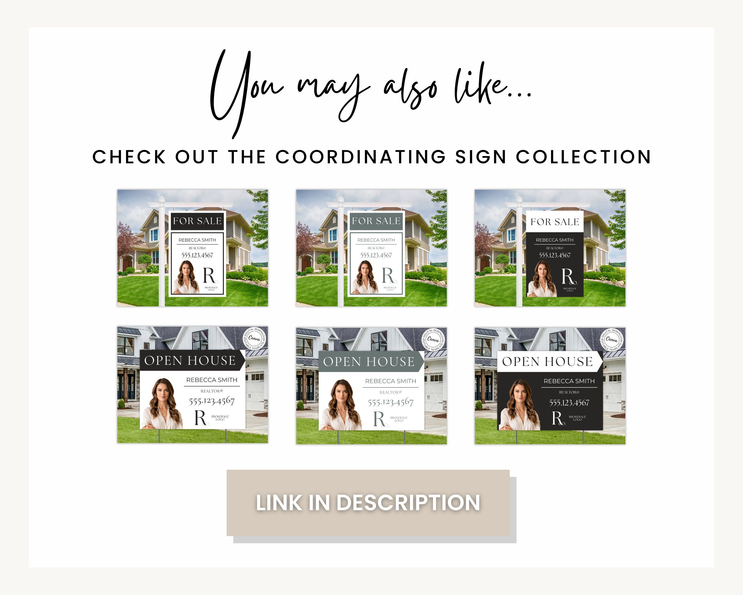 Realtor Open House Sign Template, Open House Yard Sign, Realtor Yard ...