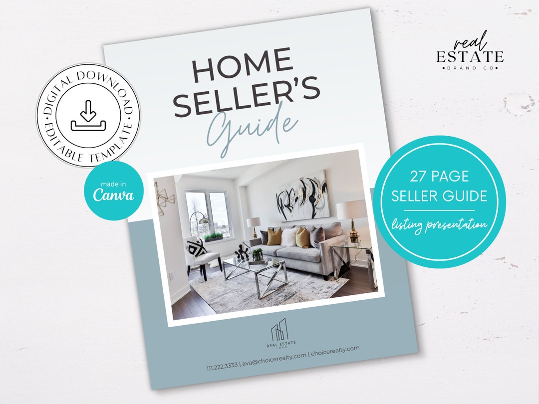 Home Selling Guide, Real Estate Listing Presentation Canva, Realtor Pre ...
