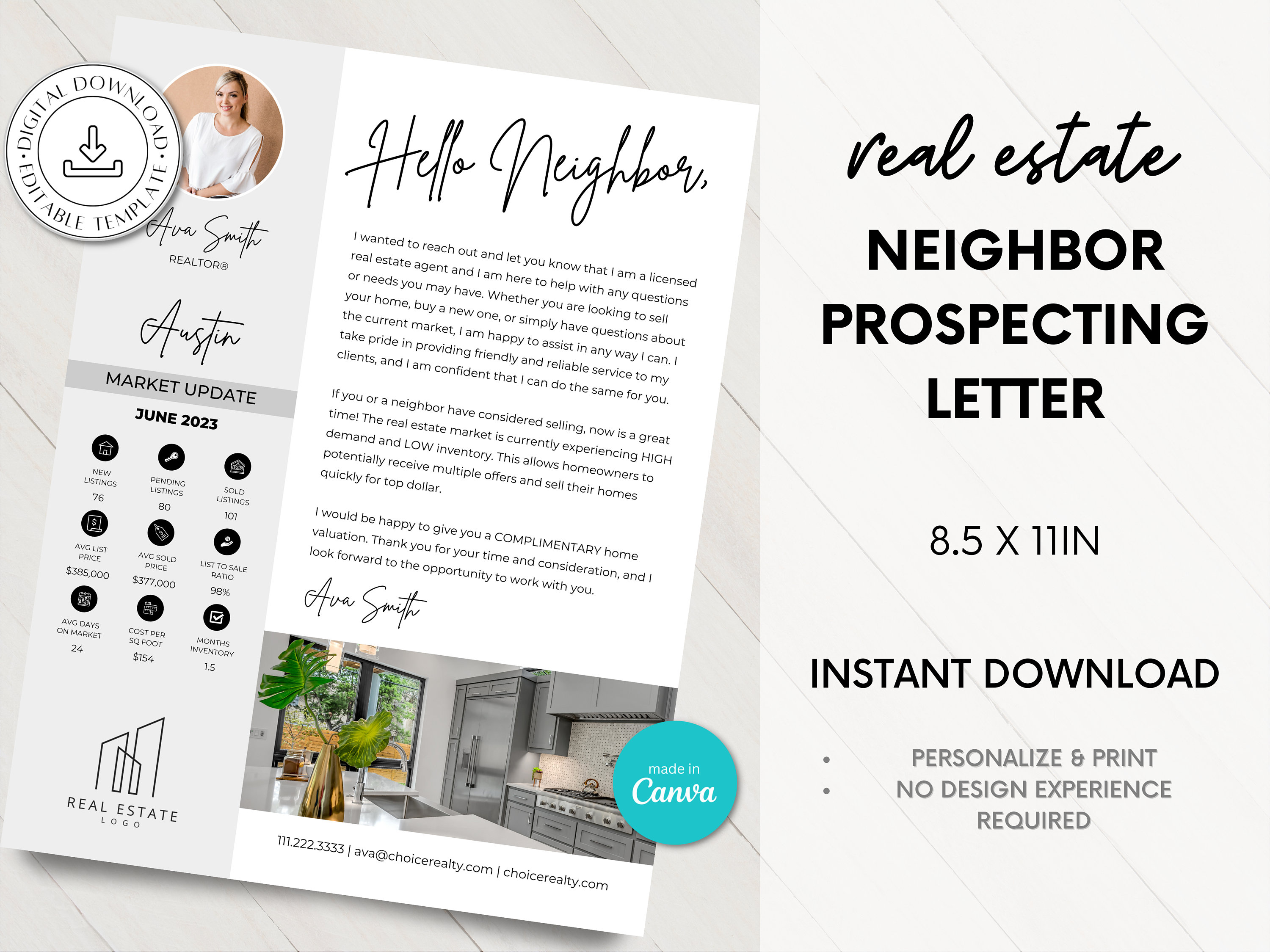 Hello Neighbor Real Estate Letter, Neighbor Real Estate News Letter ...