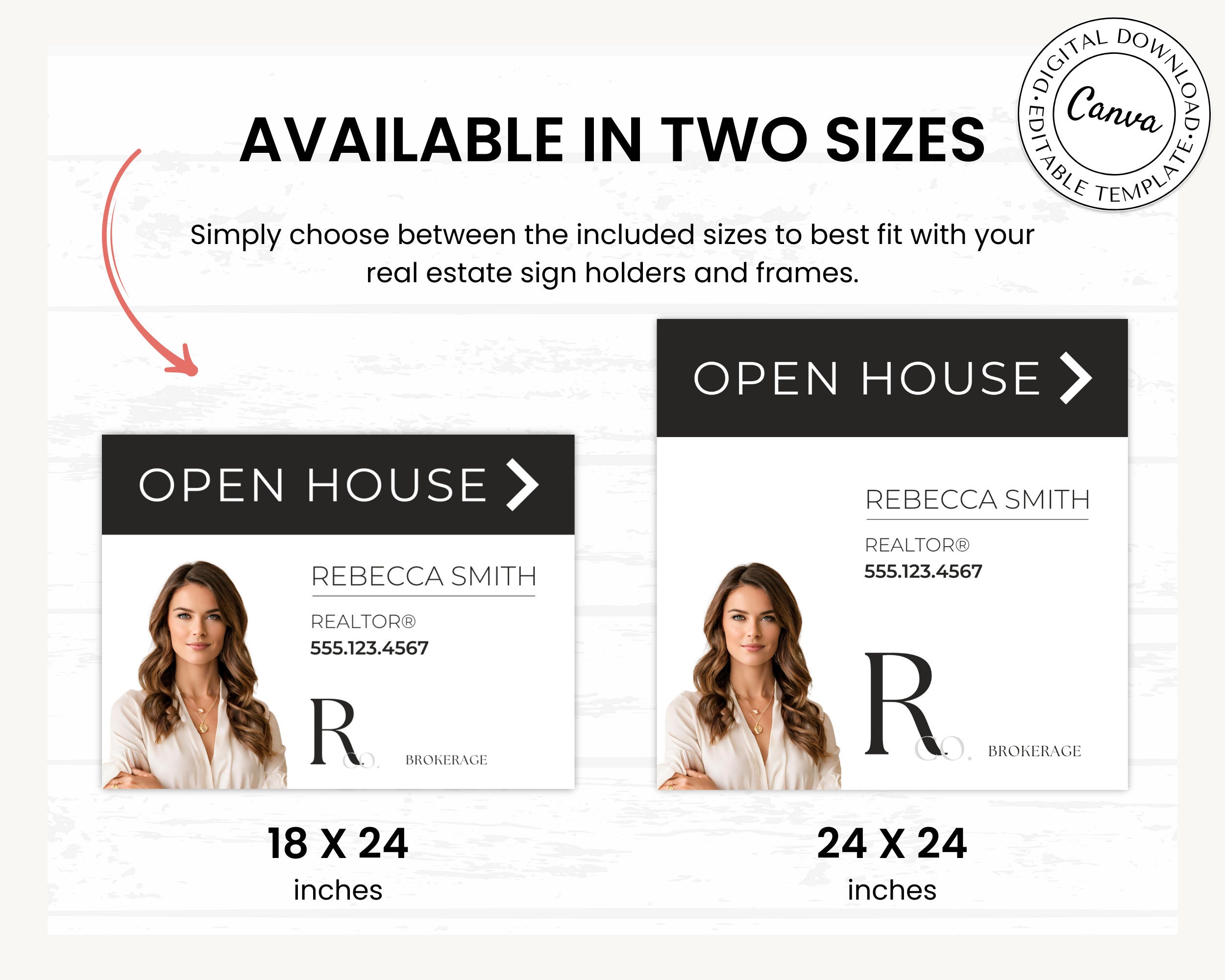 Open House Yard Sign Template, Realtor Open House Sign, Open House Sign ...