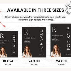 Modern Yard Sign Real Estate, Real Estate Yard Sign Template 24x36 ...