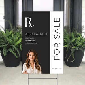 Real Estate Yard Sign Templates 24x36 | 24x18 | 24x30, Modern Yard Sign ...