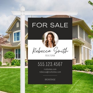 Modern Yard Sign Real Estate, Real Estate Yard Sign Template 24x36 ...