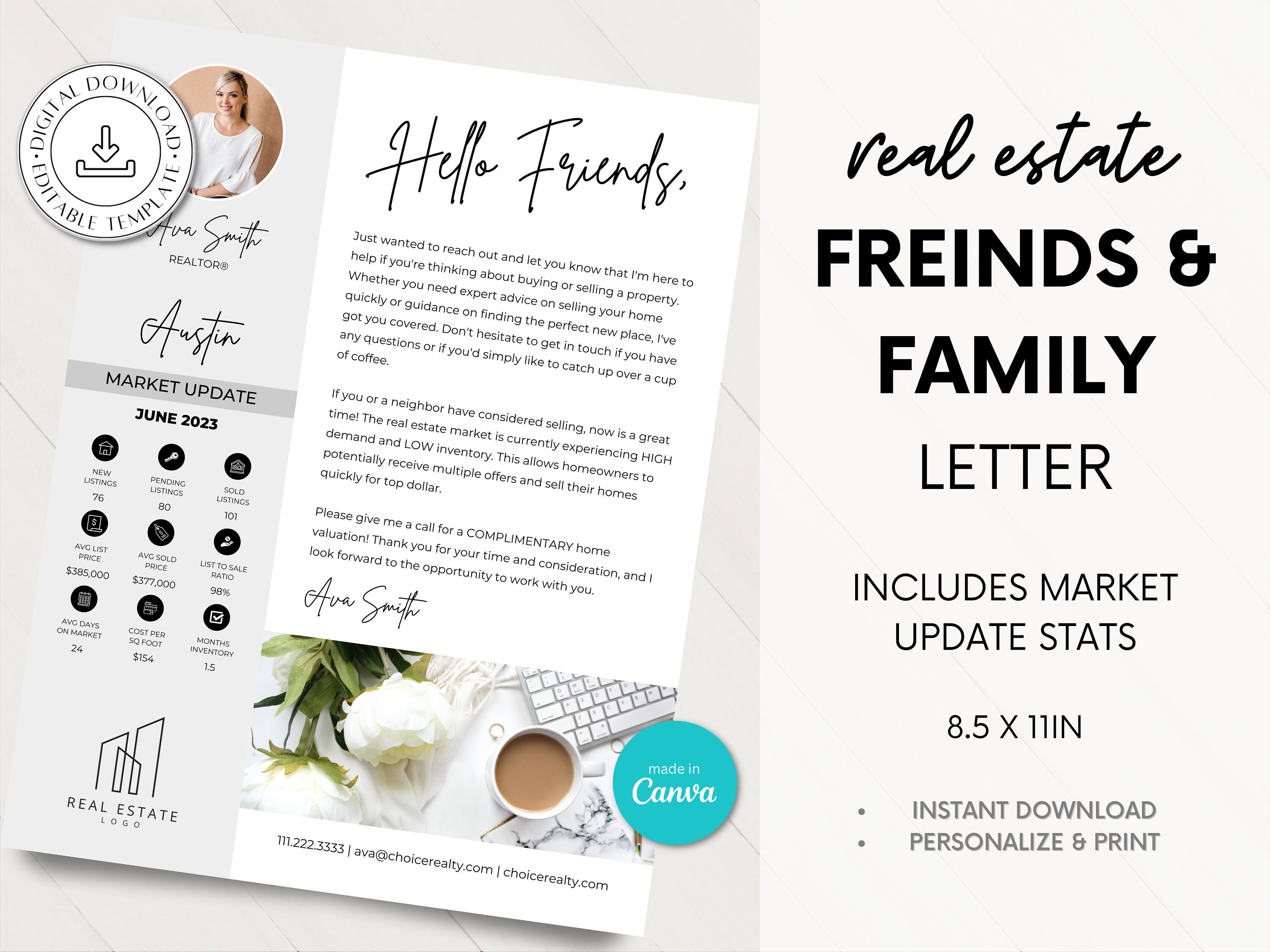 Real Estate Friend Letter, New Real Estate Business Friend Letter, Real ...