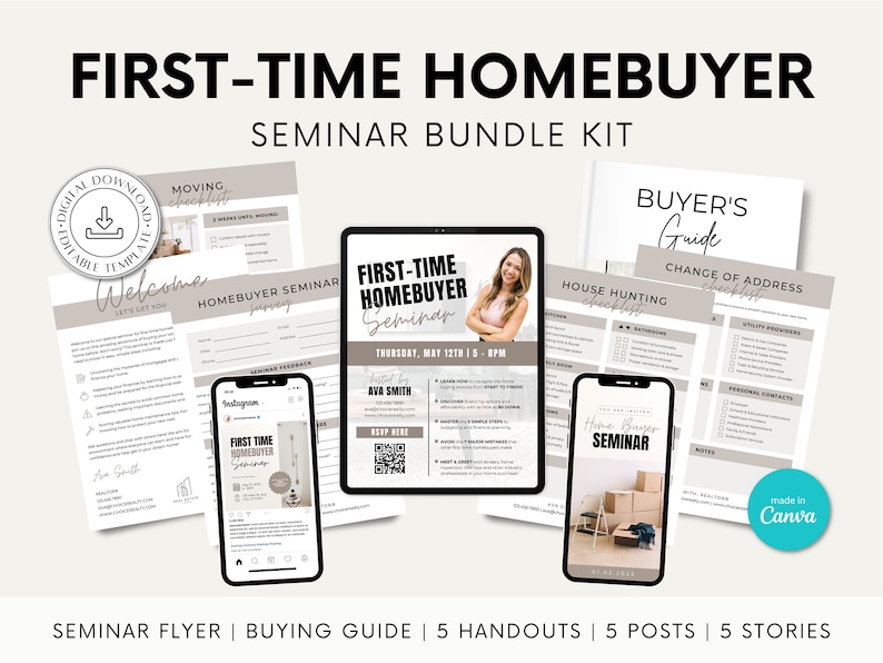 First Time Home Buyer Seminar Kit, Homebuyer Planner Seminar Bundle ...