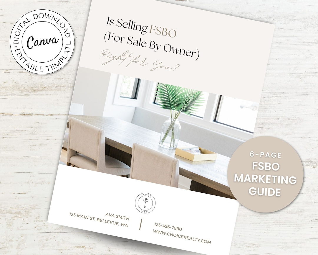 Thinking of Selling FSBO Marketing Guide, for Sale by Owner Marketing ...
