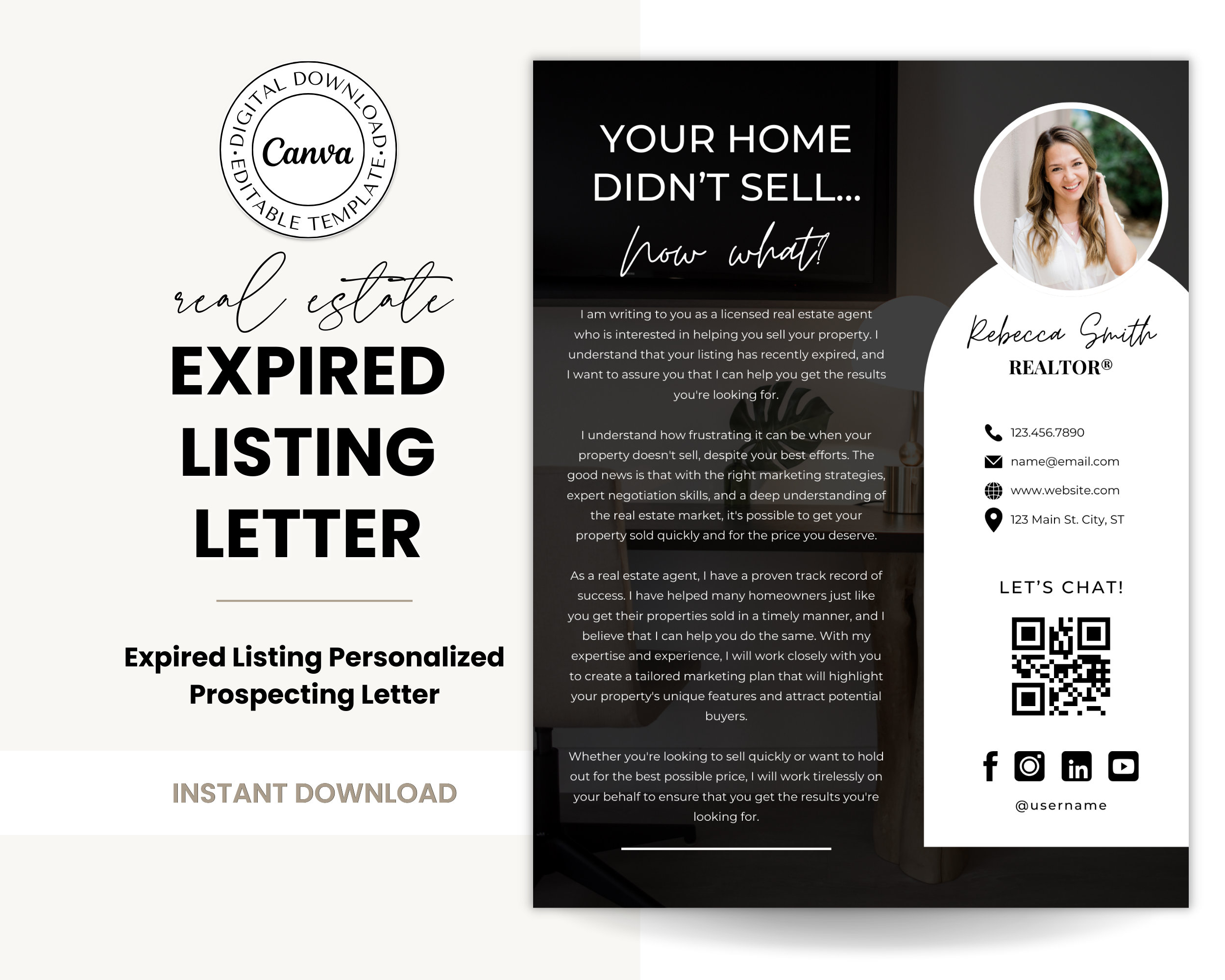 Real Estate Expired Listing Letter Template, Real Estate Letters, Real ...