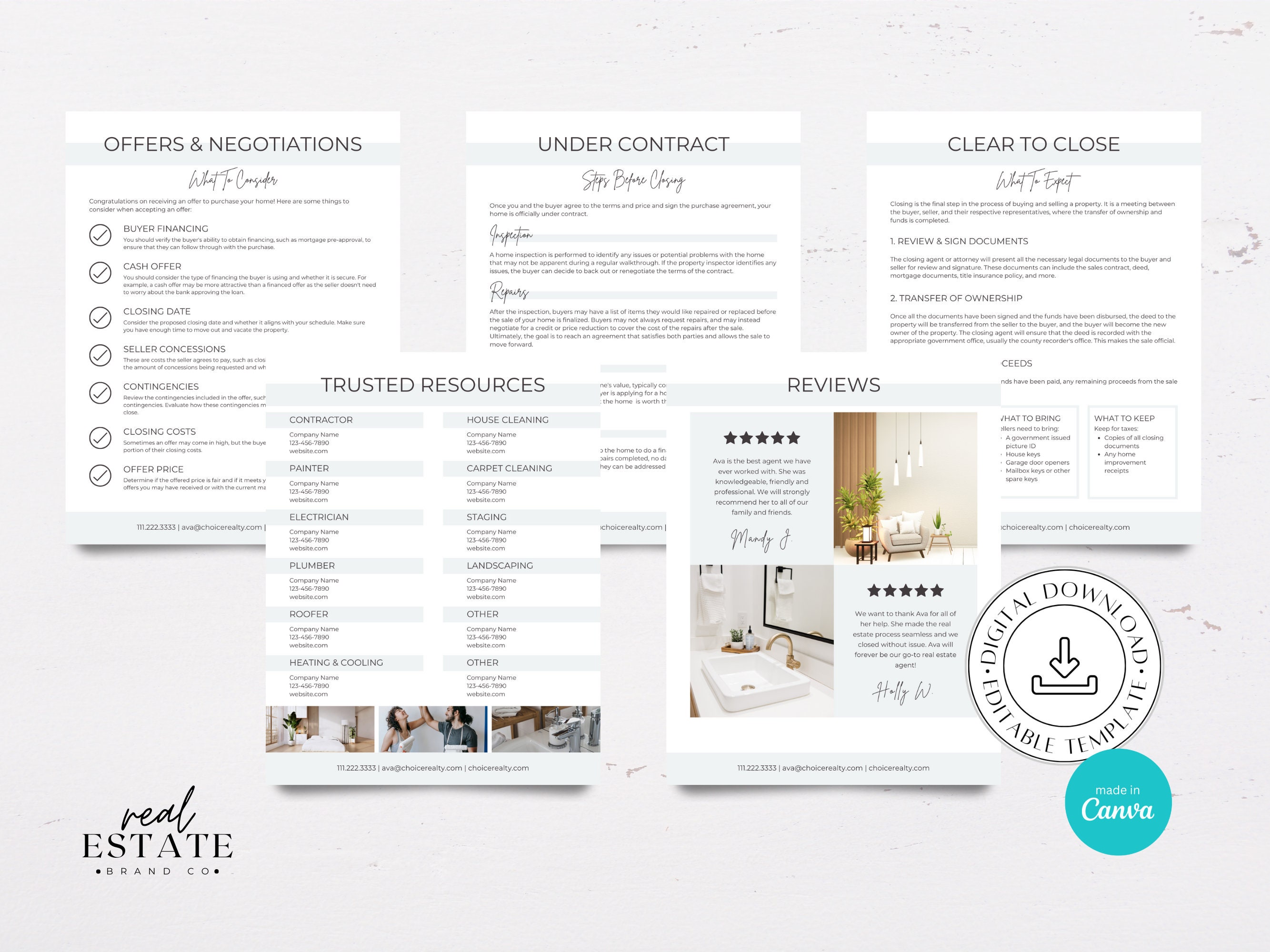 Home Selling Guide, Real Estate Listing Presentation Canva, Realtor Pre ...