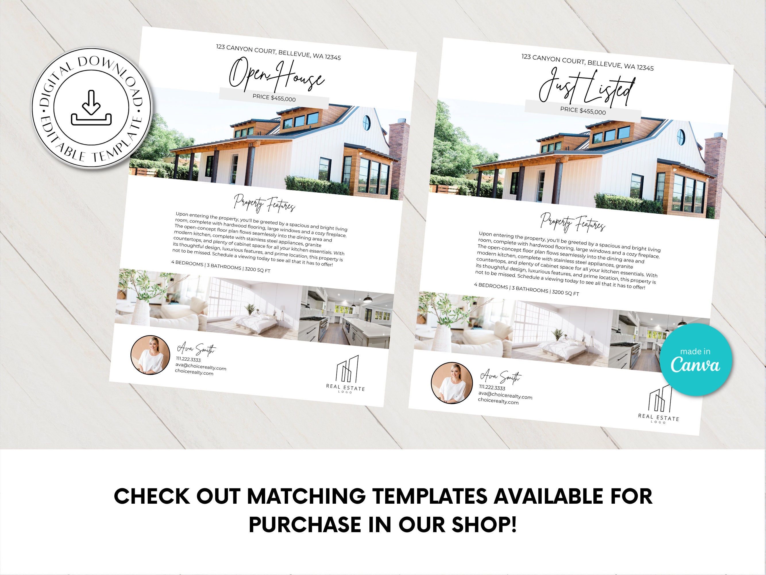 Open House Flyer, Open House Sheet, Openhouse Flyer, Real Estate ...