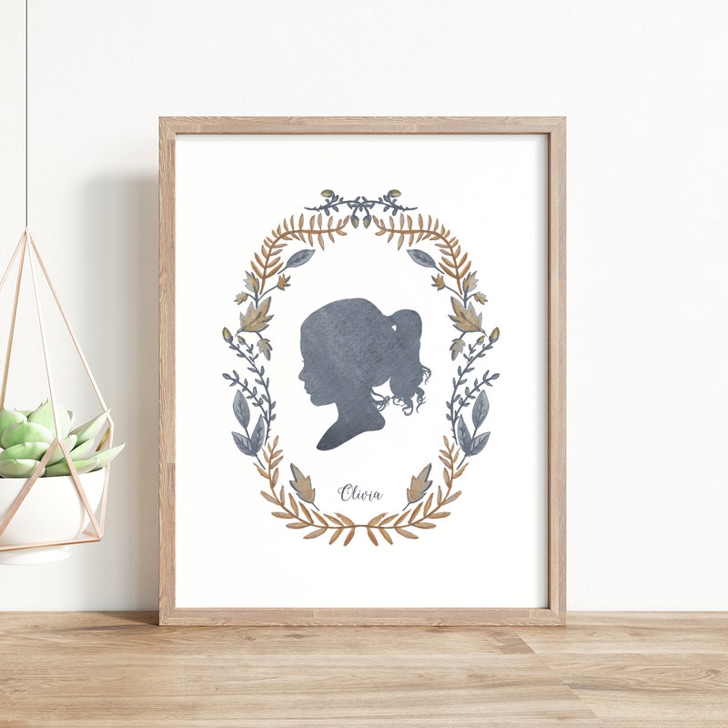 Silhouette Print - Etsy