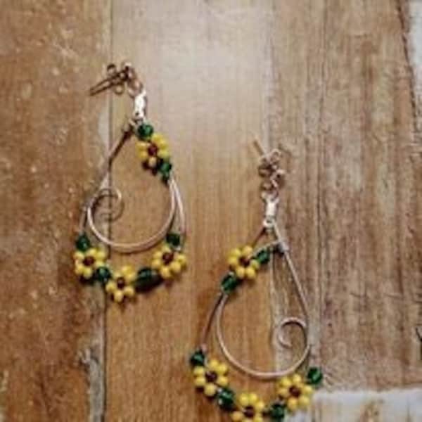 Wire Wrapped Hoops - Etsy