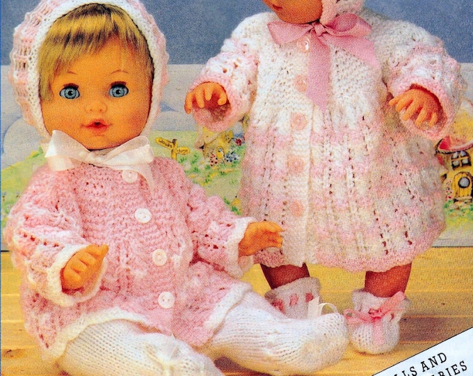 Baby Dolls Clothes DK Knitting Pattern Pdf Layette - Etsy UK