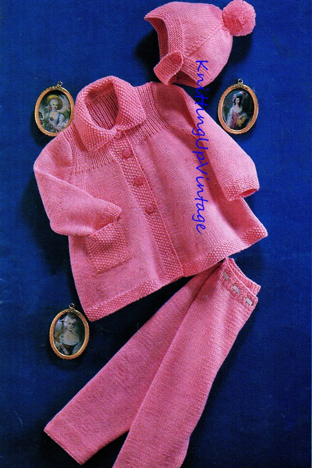 Baby Knitting Pattern Pdf DK Pram Set Coat Trousers Hat Pdf - Etsy