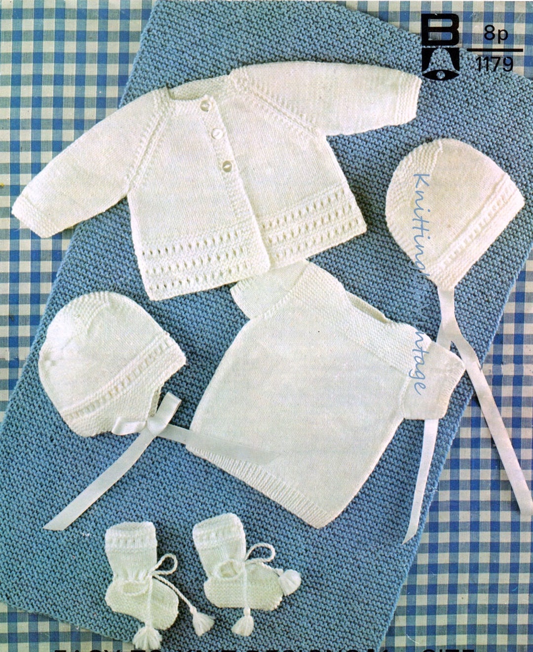 Baby Knitting Pattern Pdf Layette for Boy or Girl and Cot Cover 18 ...