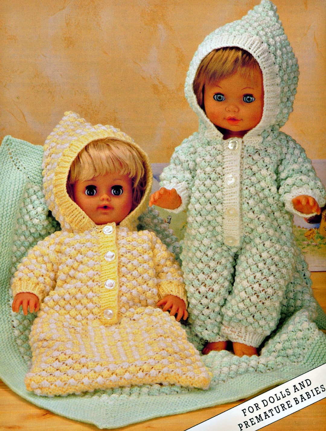 Baby Dolls Clothes DK Knitting Pattern Pdf Sleeping Bag and All in One ...
