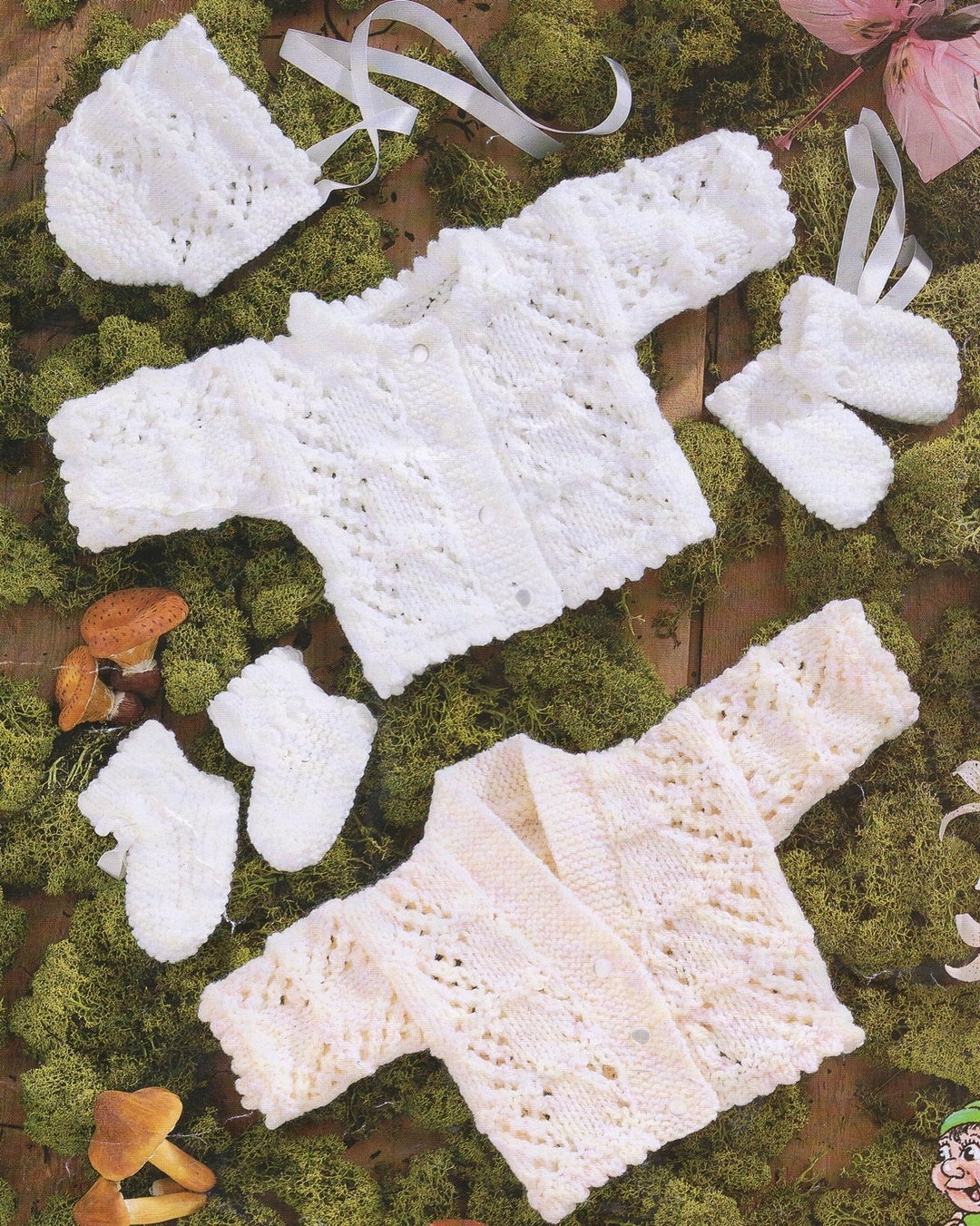 Premature Sizes 10"-18" Chest Baby Knitting Pattern Pdf Cardigans ...