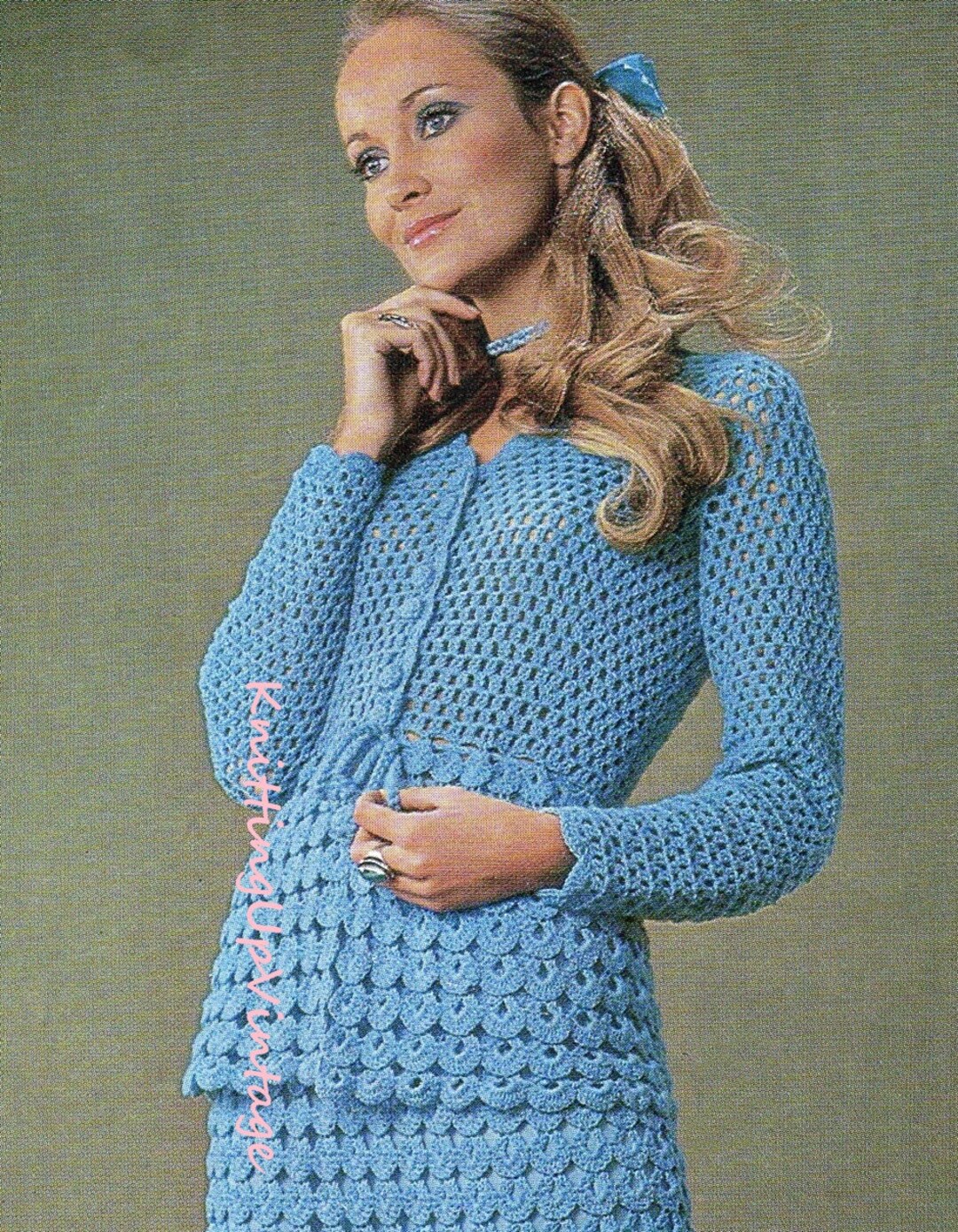 Crochet Pattern Womens Summer Jacket Skirt Pdf 4 Ply - Etsy