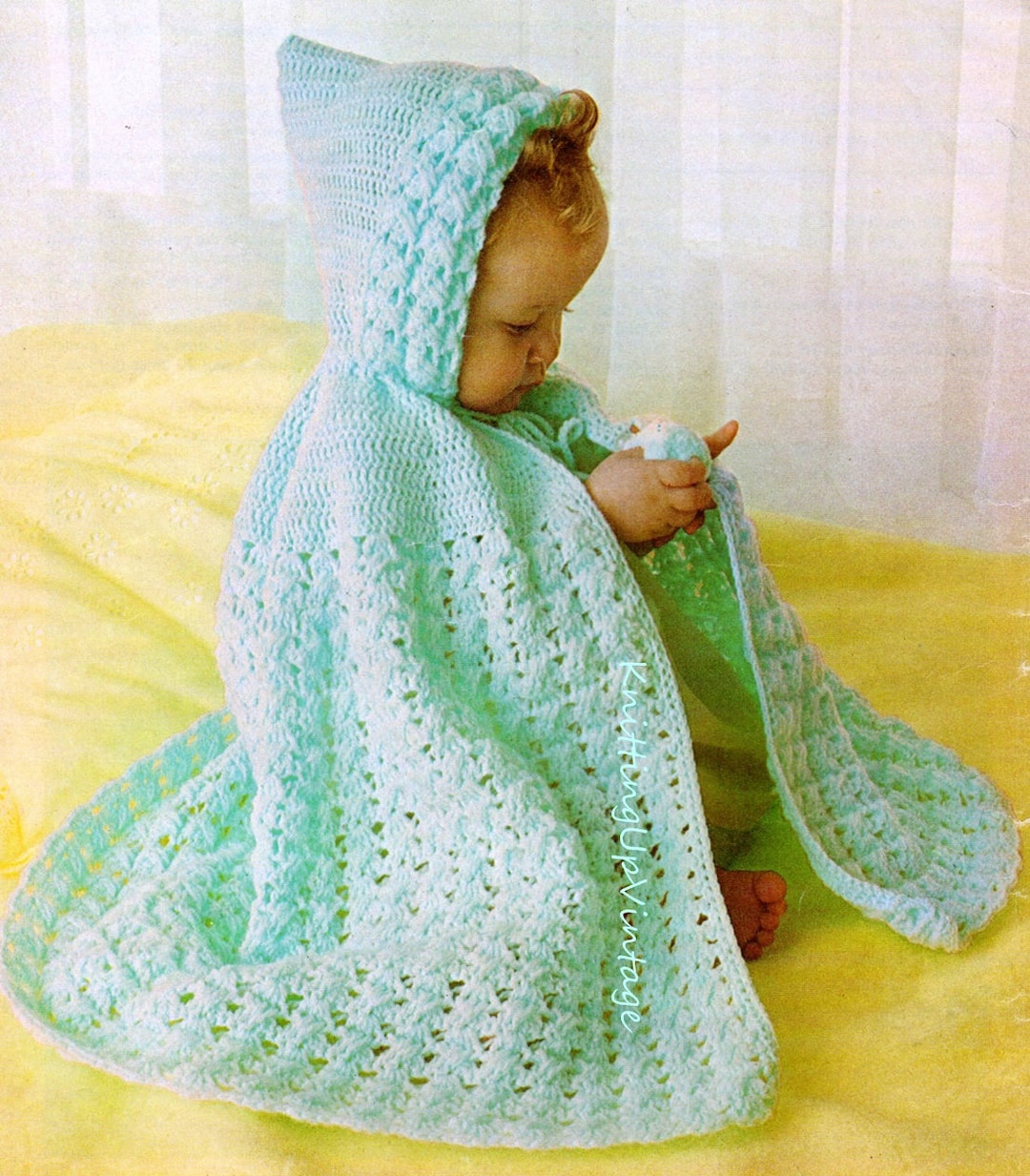 Baby Crochet Pattern Pdf Carrying Cape With Hood 18-19" Chest - Etsy