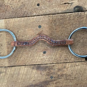 Leather Boucher Snaffle Bit - Etsy
