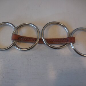 Double Ring Leather Snaffle Bit - Etsy