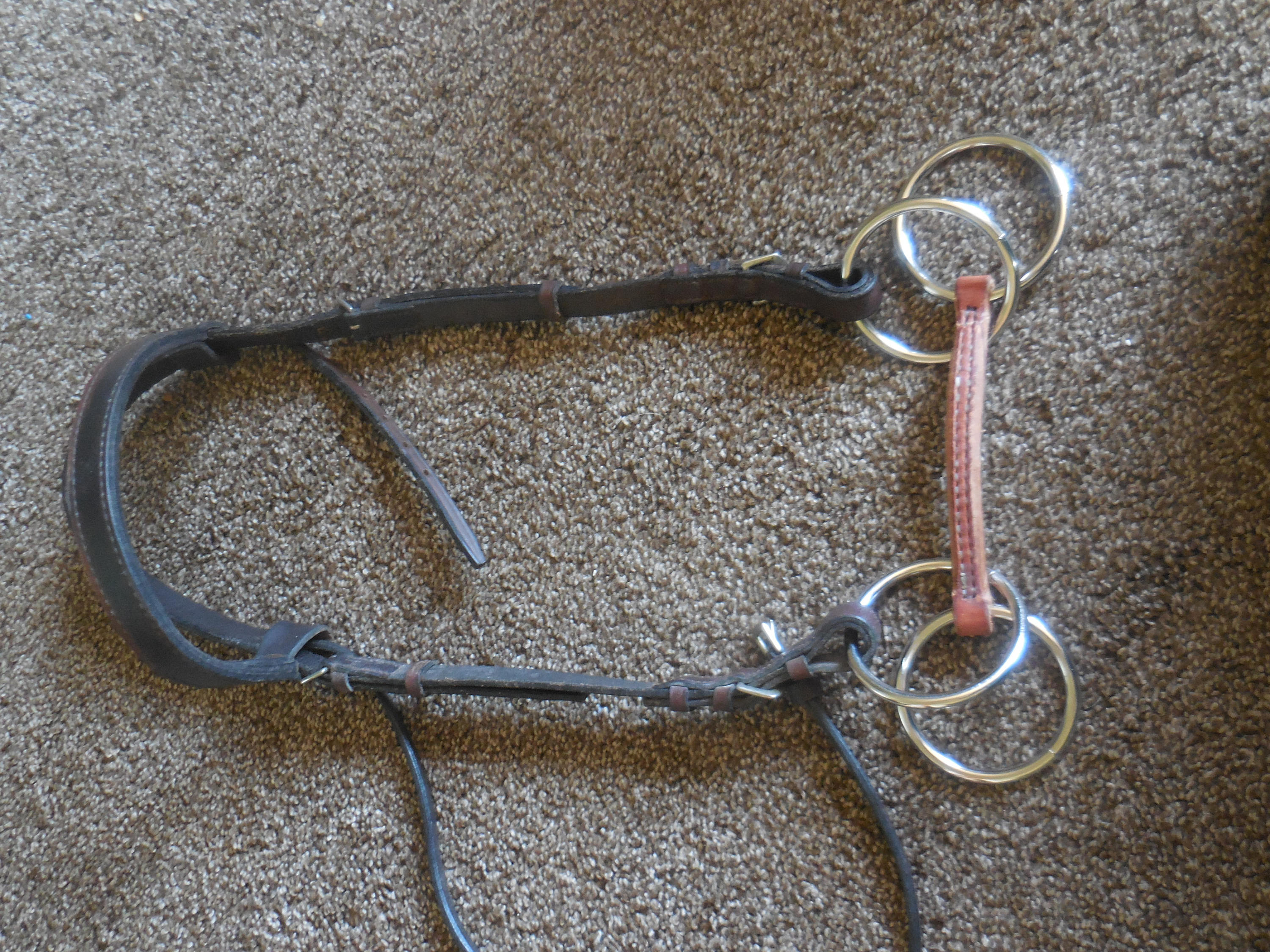 Double Ring Leather or Rope Snaffle Bit - Etsy