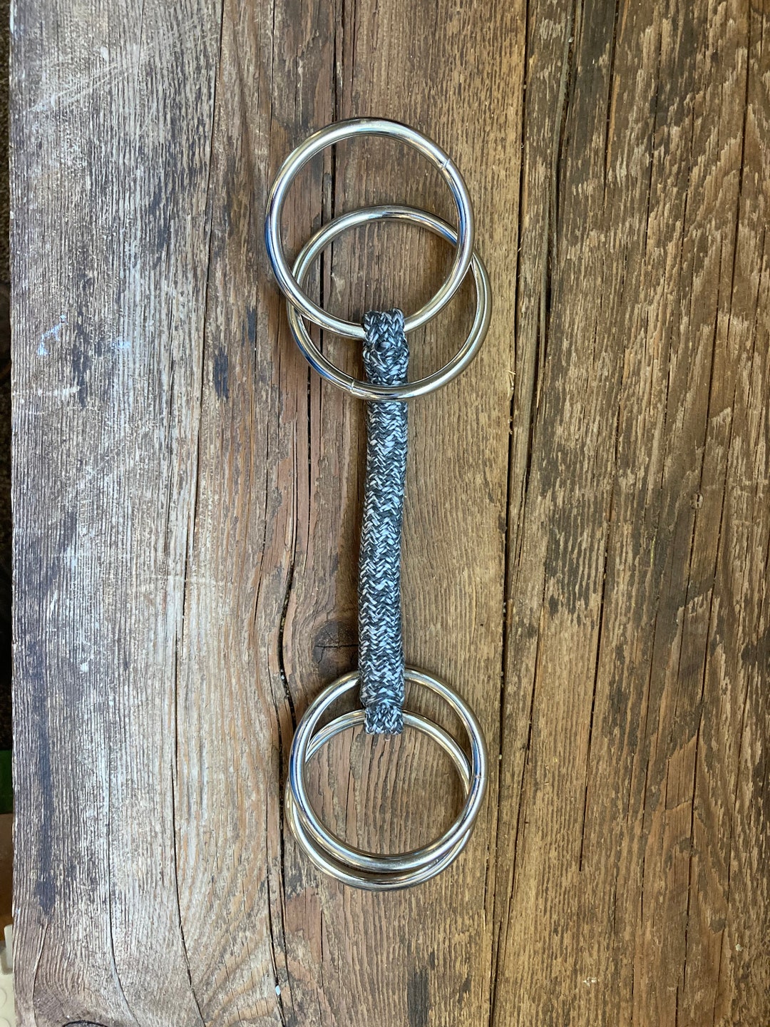 Double Ring Leather or Rope Snaffle Bit - Etsy