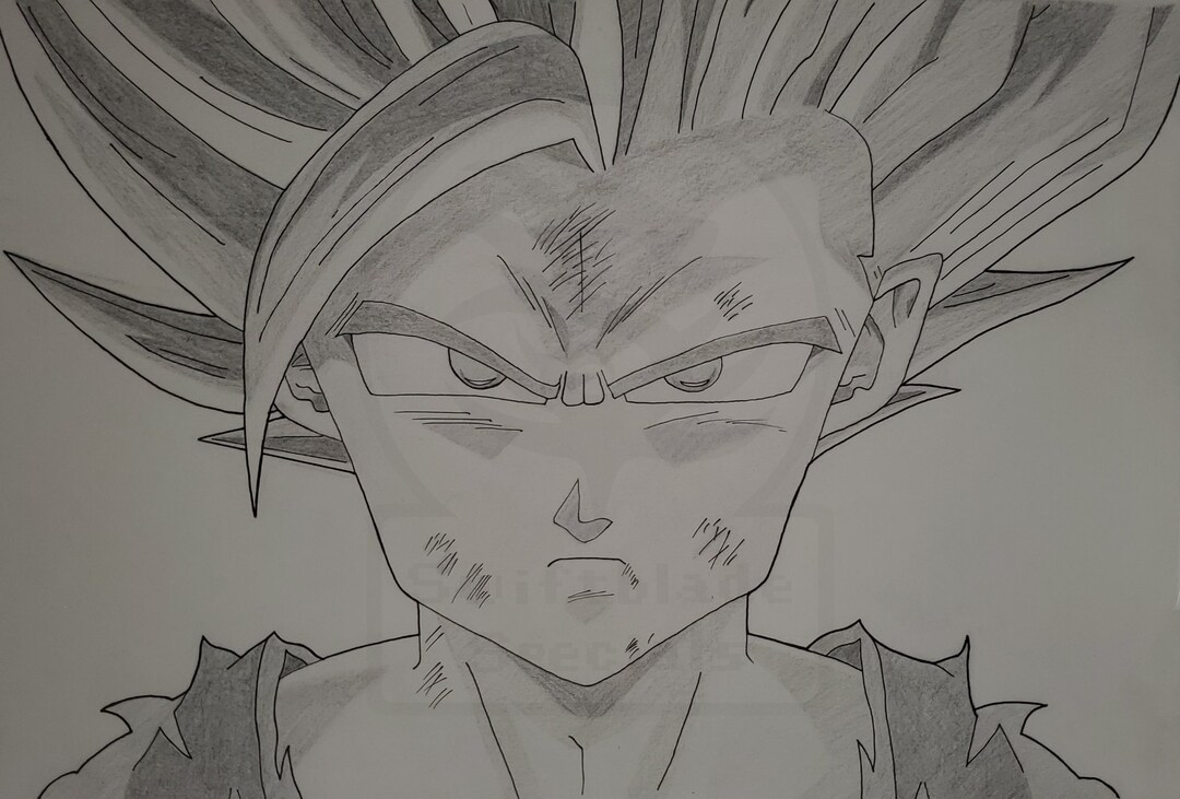 Super Saiyan 2 Gohan Print - Etsy