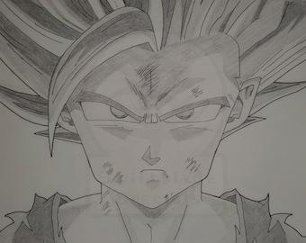 Super Saiyan 2 Gohan Digital Print (watermark-free W/purchase) - Etsy