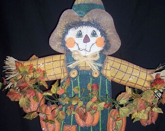 Harvest Scarecrow Wood Craft Pattern for Fall, Halloween & Thanksgiving ...