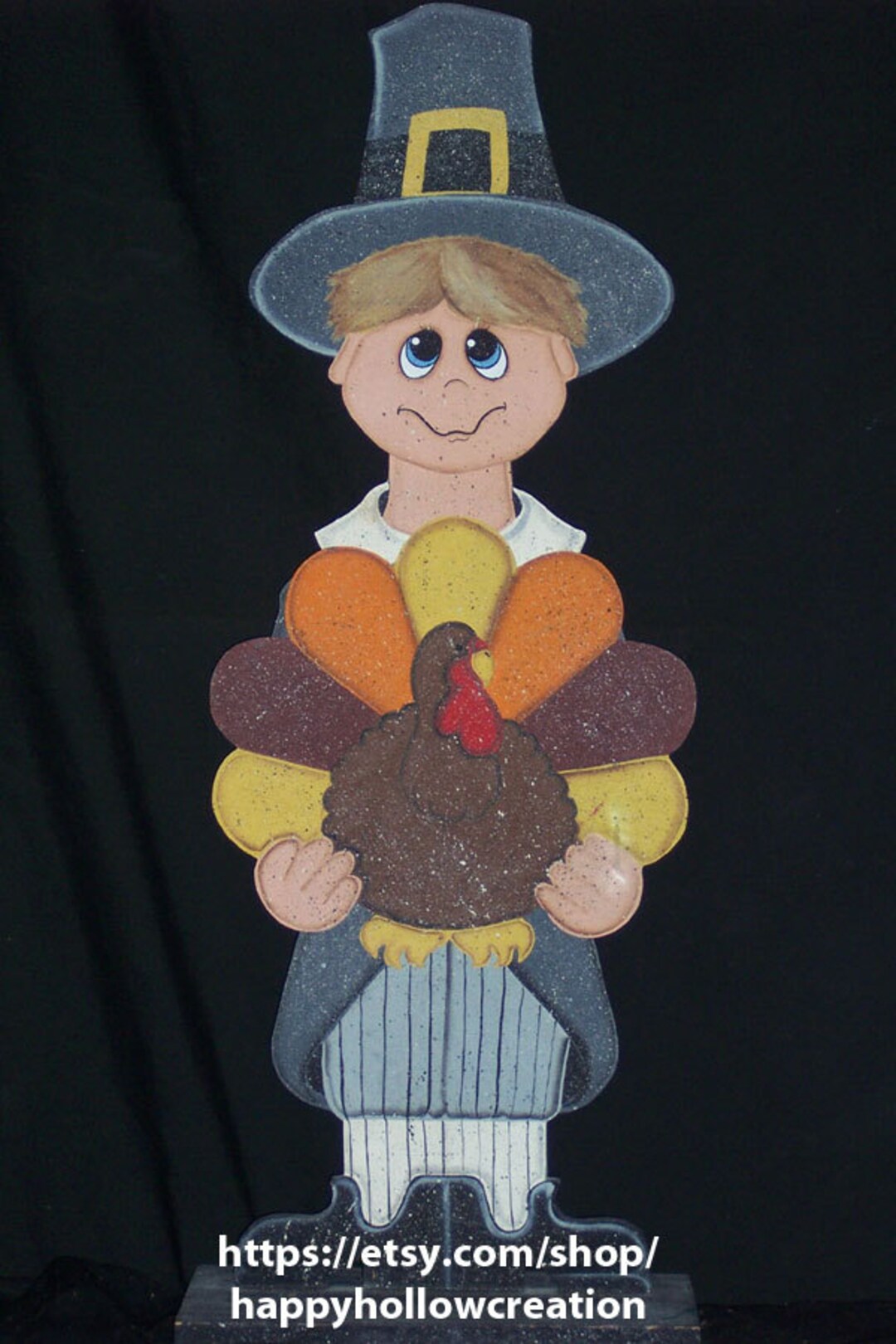 E Pattern, 33" Pilgrim Boy Wood Pattern Pacet, Harvest, Turkey ...