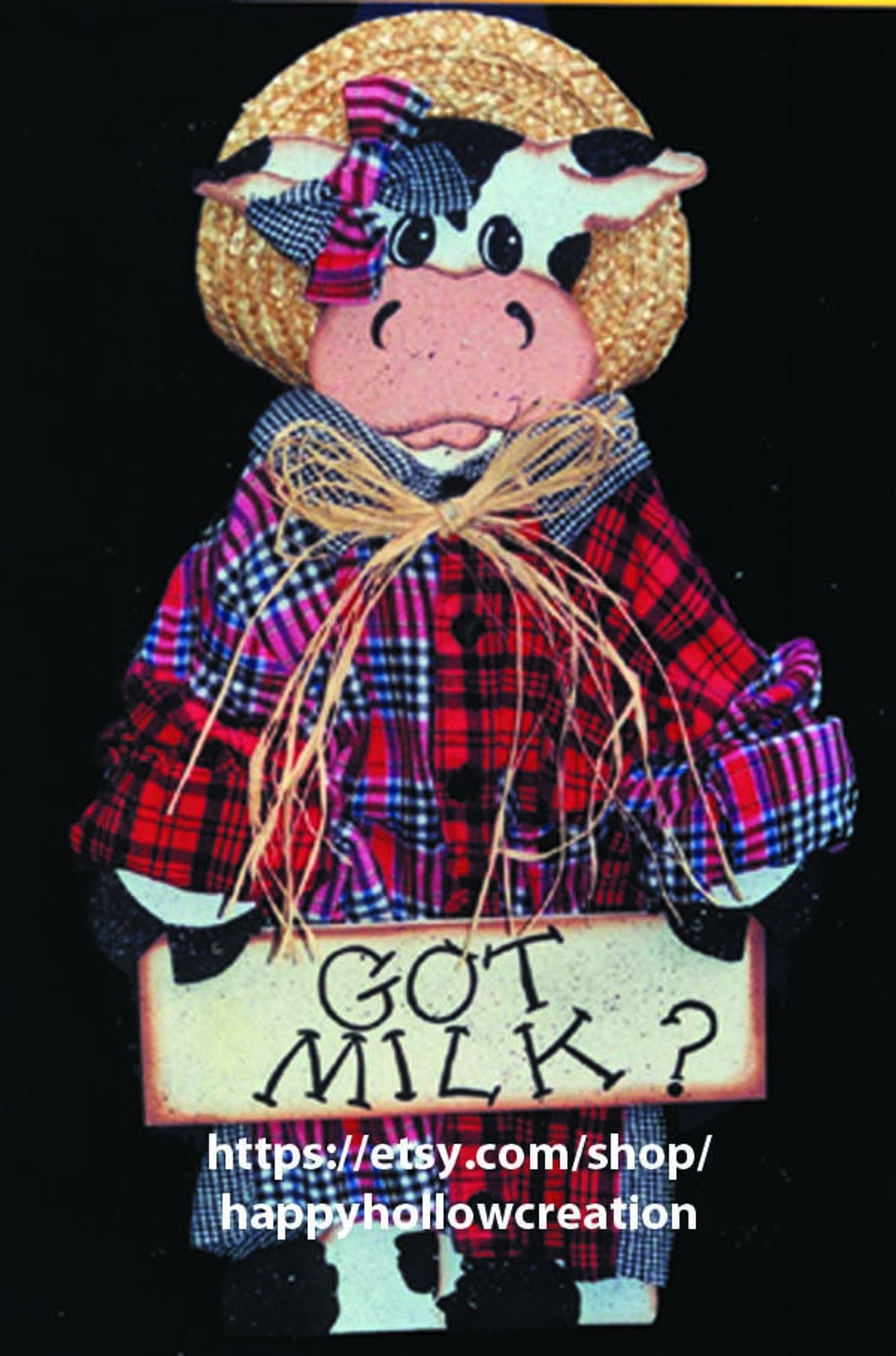 E Pattern, 26" Cow, Wood Pattern Packet, Tutorial, Sign, Farm, Milk ...