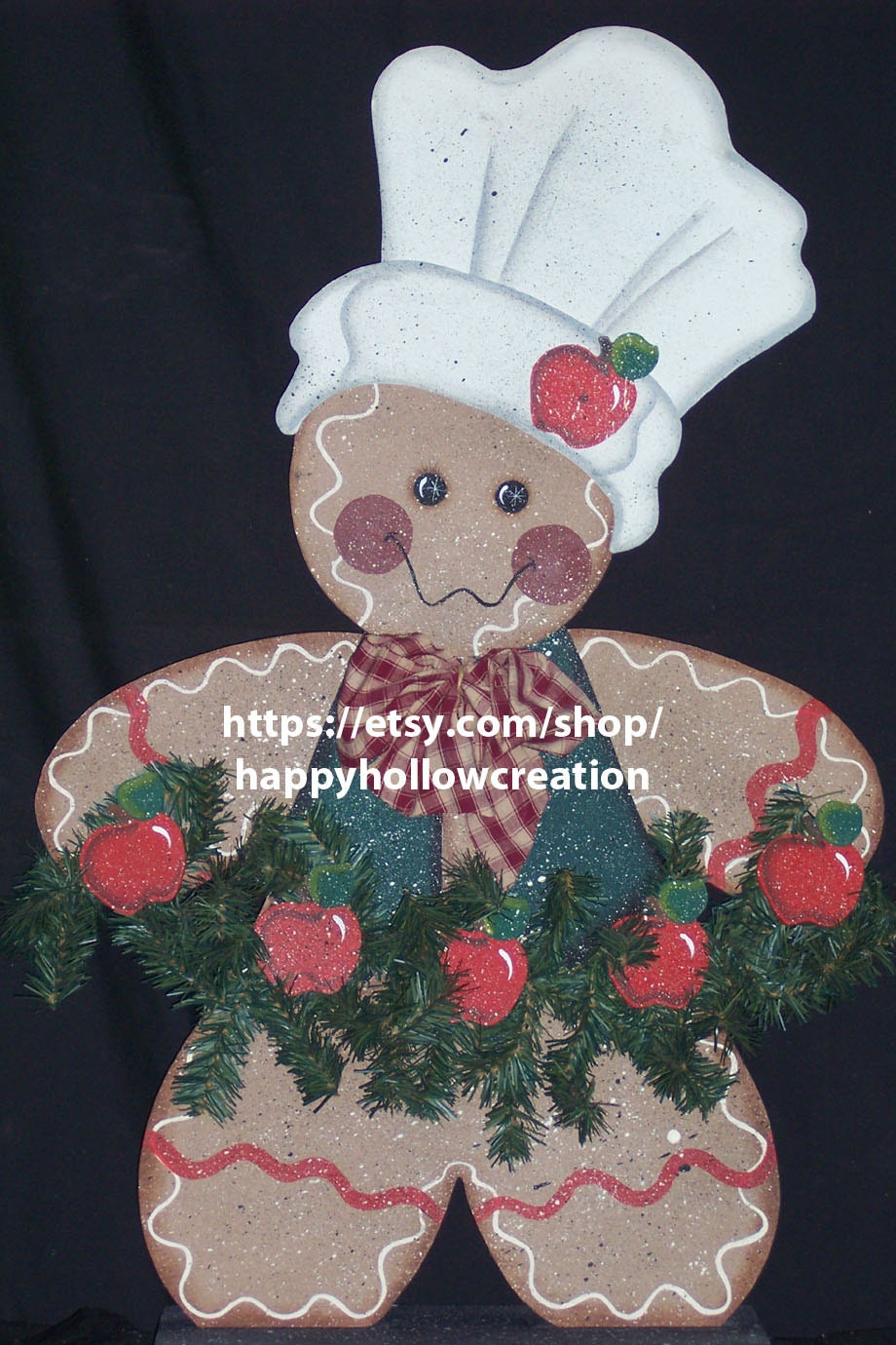 E Pattern, 33" Gingerbread Man Wood Pattern Season Decoration Porch ...