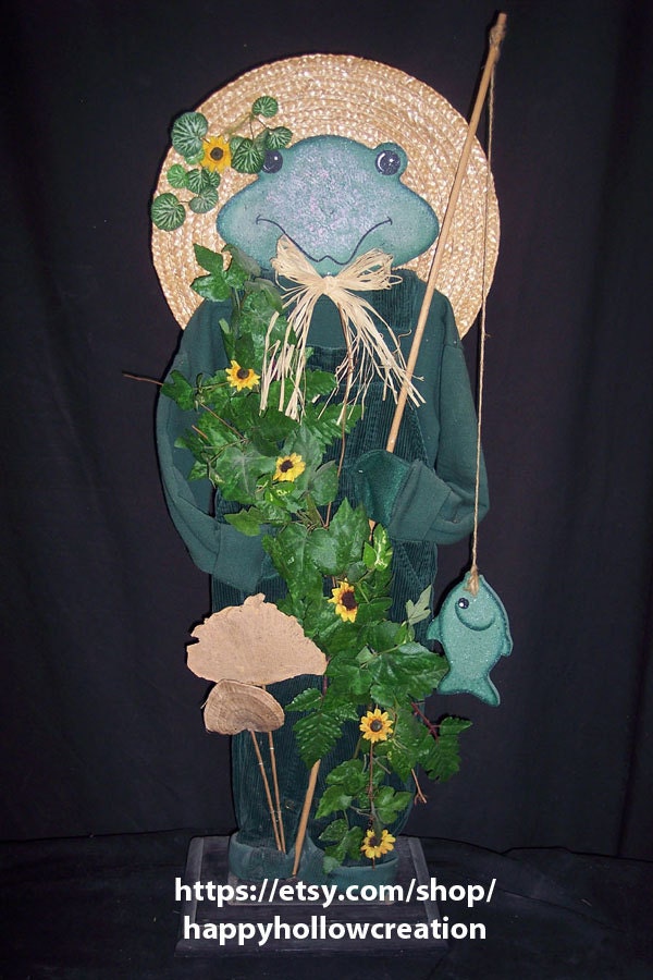 E Pattern, 38" Frog Wood Pattern Packet, Tutorial, Fish, Fishing ...