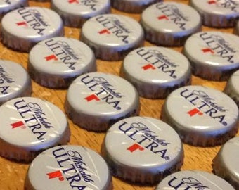 100 Michelob Ultra Bottle Caps. Dented. - Etsy