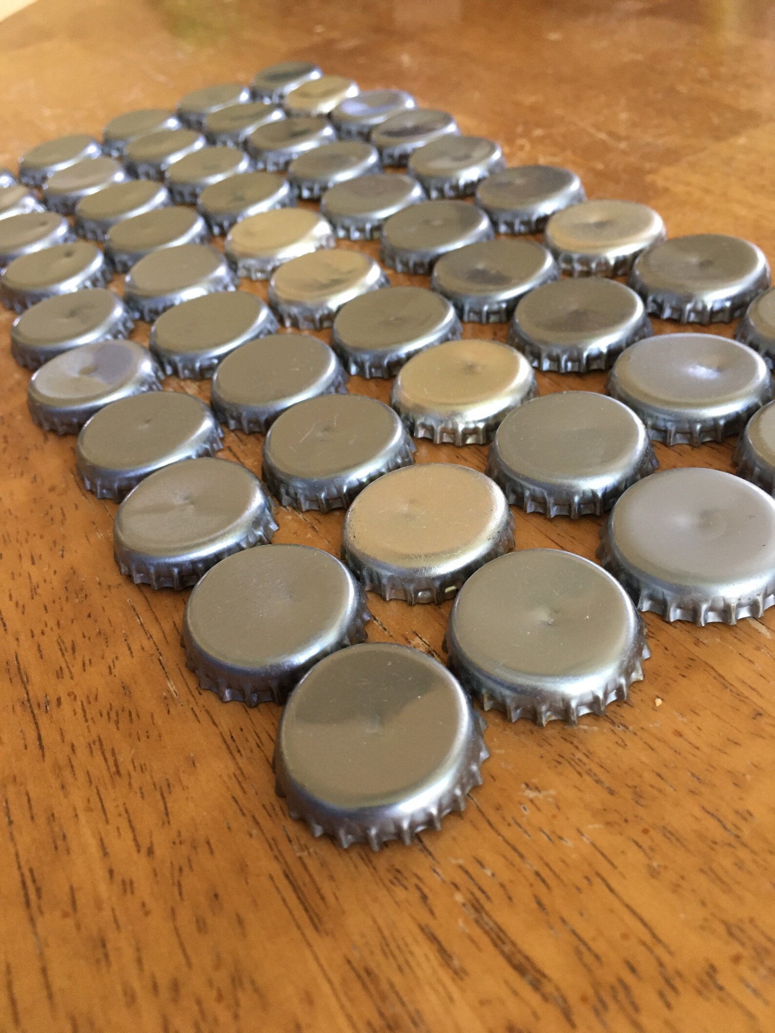 50 Silver Bottle Caps - Etsy