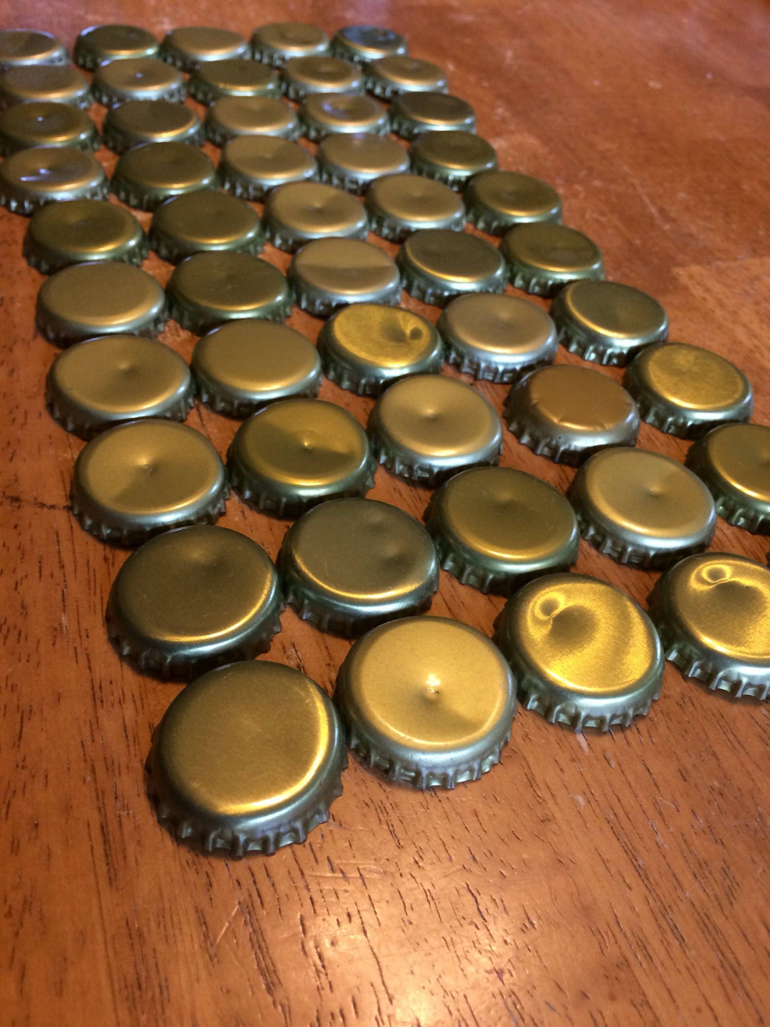 50 Gold Bottle Caps - Etsy